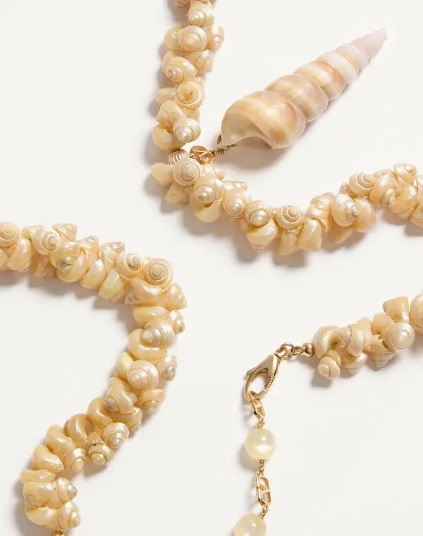 Valentino Garavani Jardin Aquatique Shell Necklace