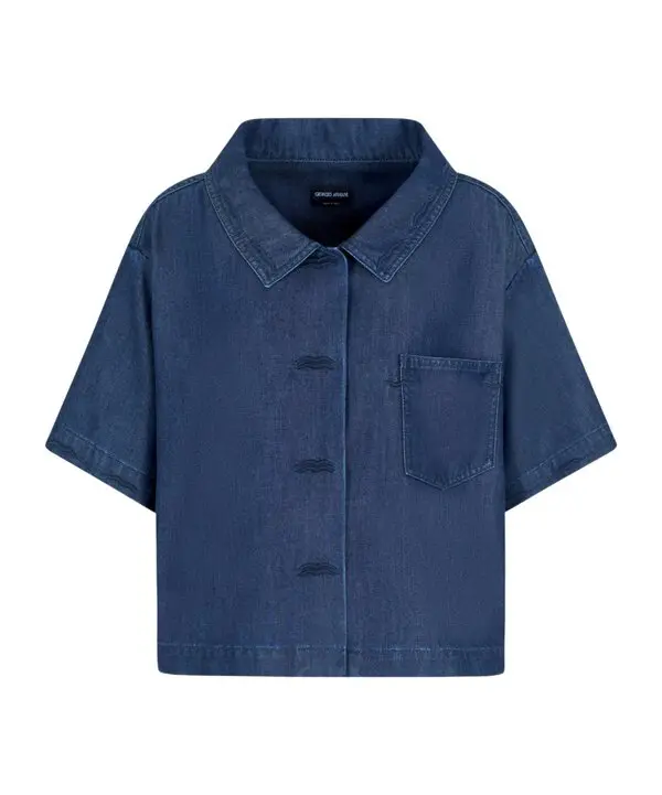 Giorgio Armani Lyocell Short-sleeved Shirt