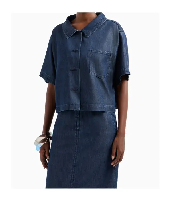 Giorgio Armani Lyocell Short-sleeved Shirt