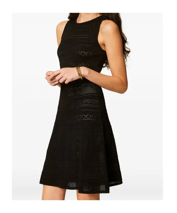 TWINSET Knitted Open Back A-line Dress