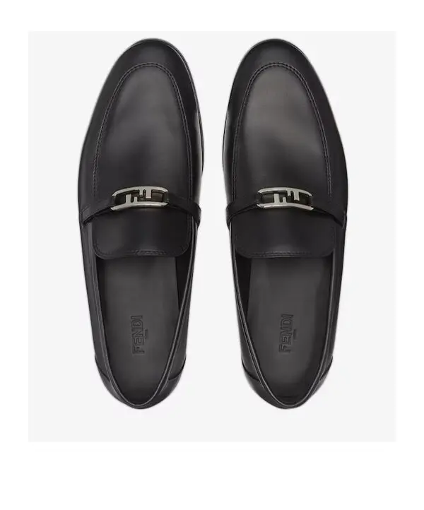 Fendi O'lock Slip-on Loafers - Black