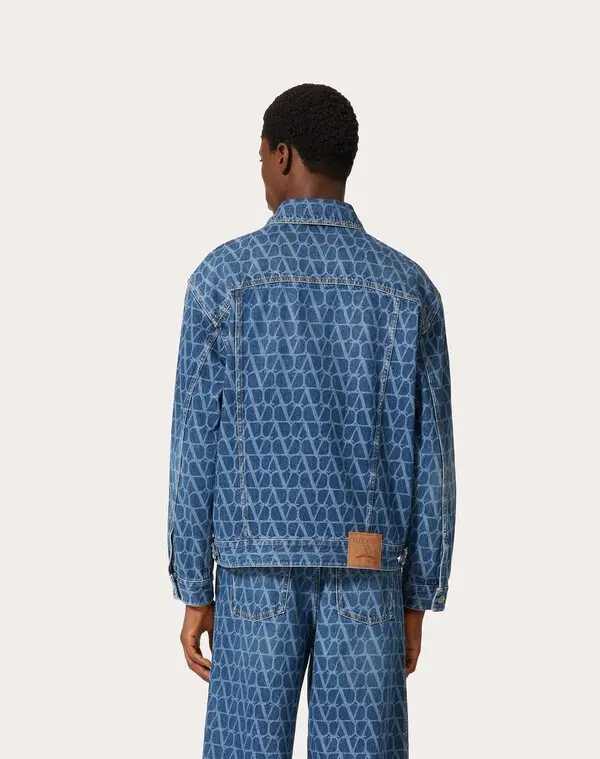 Valentino Garavani Toile Iconographe-print Denim Jacket - Blue
