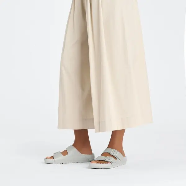 BIRKENSTOCK Arizona Soft Footbed Slip-on Sandals - Gray