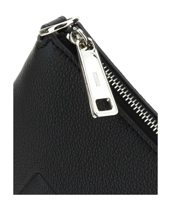 Fendi Logo Detailed Zipped Clutch Bag