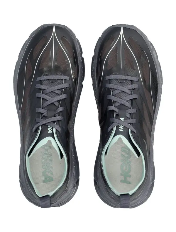 Hoka One One Mafate Speed 4 Lite Lace-up Sneakers - Black