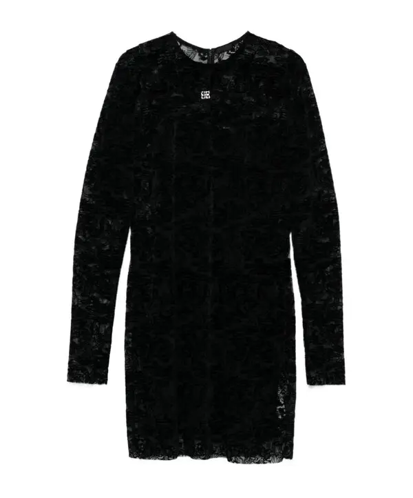 Givenchy Botanical-motif Mini Dress - Black