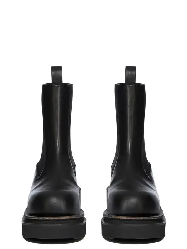 Rick Owens Beatle Bogun Platform Chelsea Boots - Black