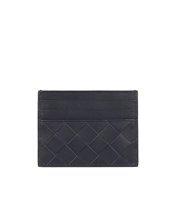 Bottega Veneta Woven Card Holder - Blue