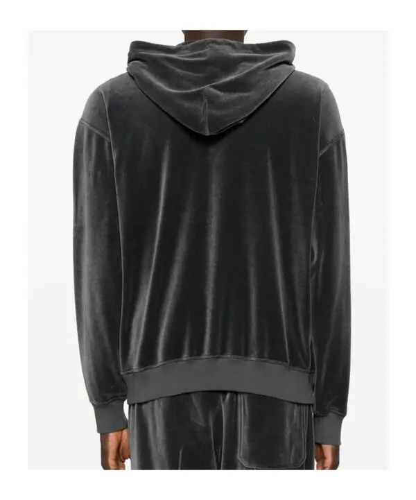 TOM FORD Velour Hoodie - Black