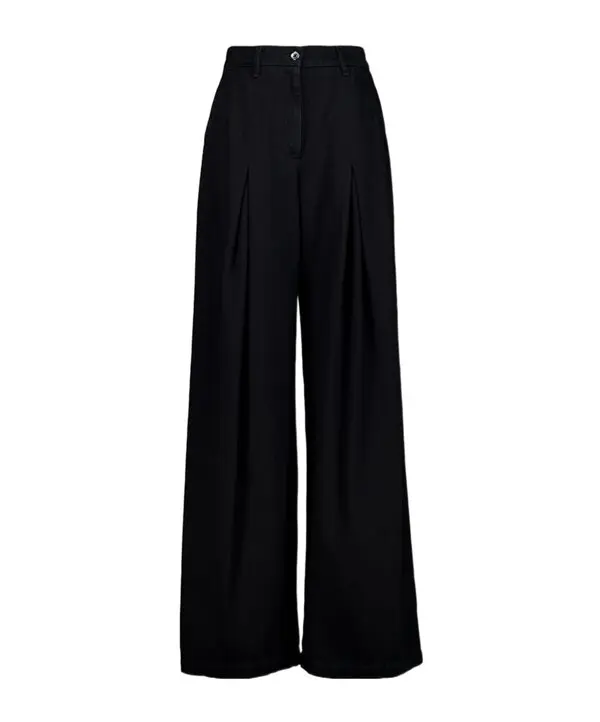 Dolce & Gabbana Dolce Gabbana Pleated Jeans - Black