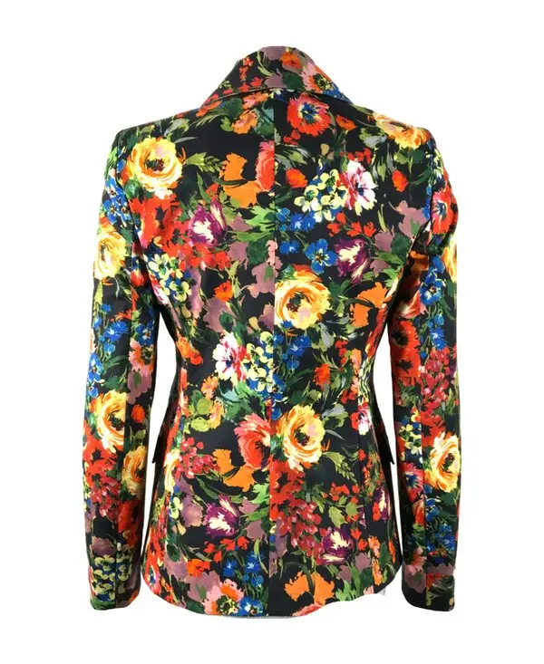 Moschino Single-breasted Blazer With Floral Print