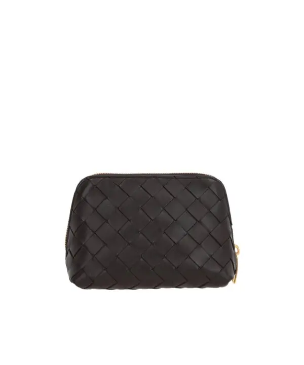 Bottega Veneta Intrecciato Beauty Pouch - Black