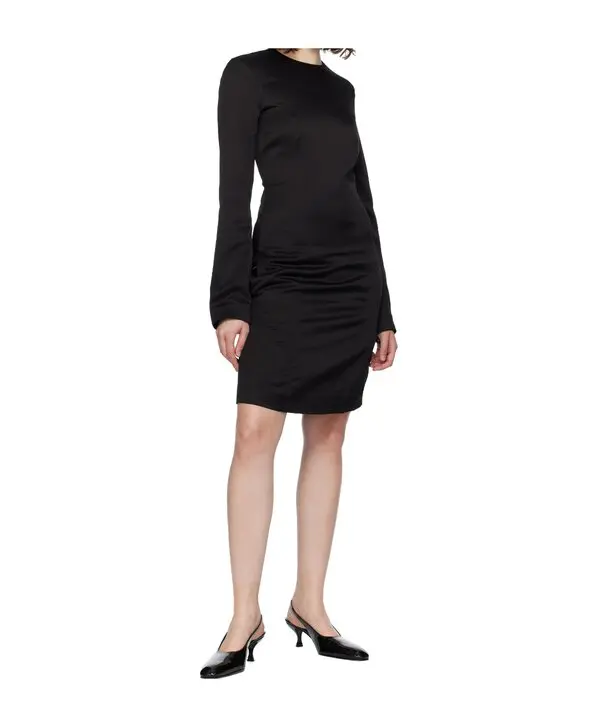 TOTEME Long Sleeve Crewneck Dress
