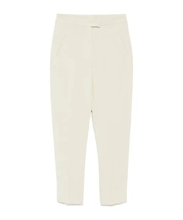 Patrizia Pepe Slim Fit Pants - White