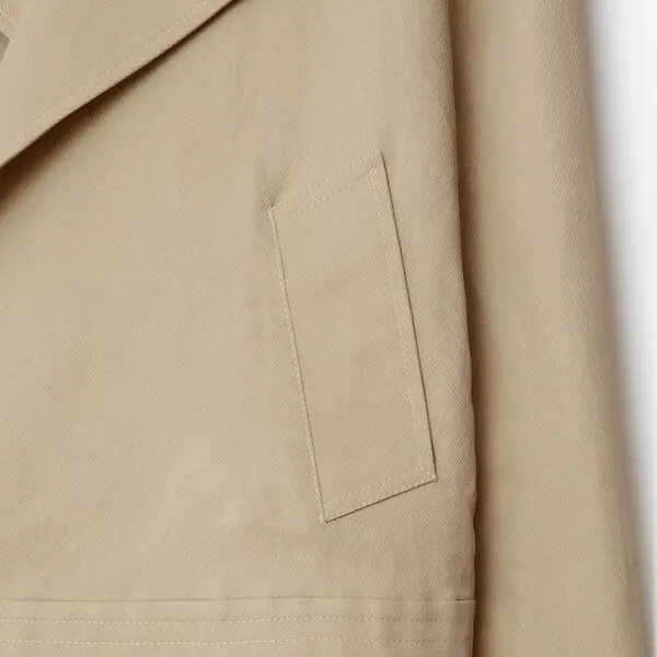 Burberry Double-breasted Trench Jacket - Nude