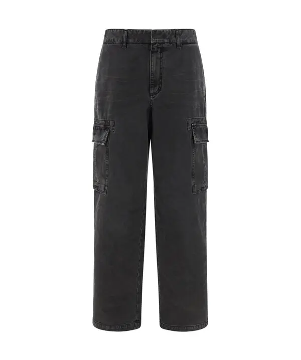 Givenchy 4g Embroidered Straight-leg Cargo Pants - Black