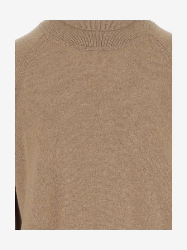 Khaite Percy Cashmere Turtleneck Sweater - Camel