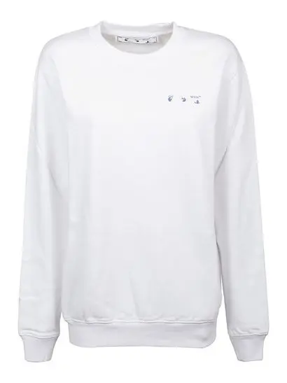 Off-White Floral Arrow Logo Sweatshirt
