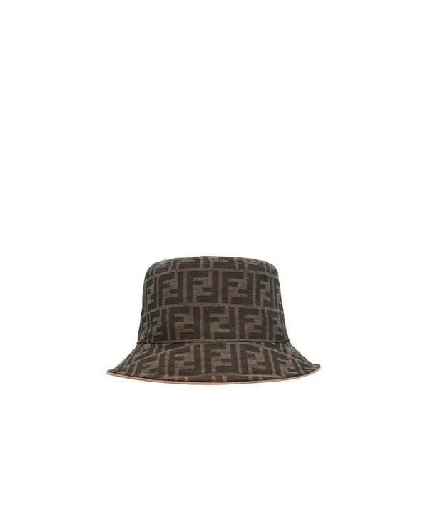 Fendi Ff Jacquard Bucket Hat - Brown