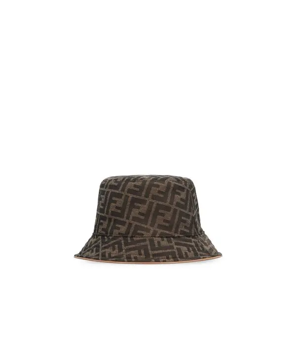 Fendi Ff Jacquard Bucket Hat - Brown
