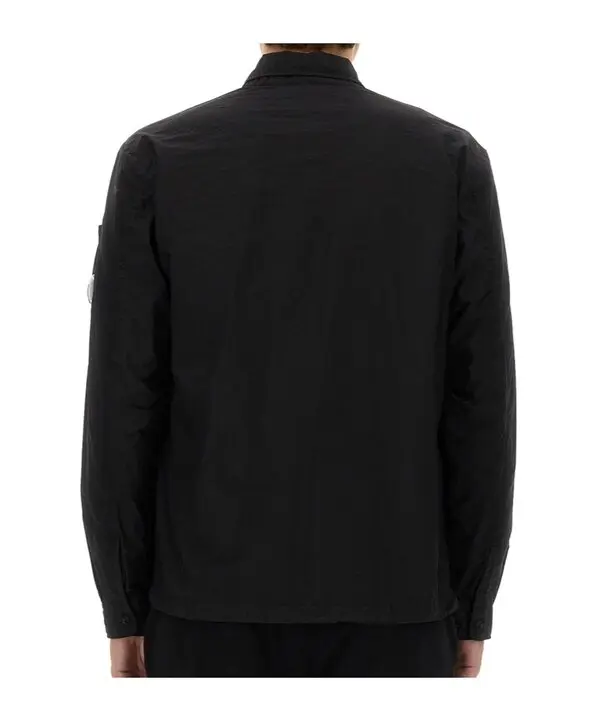 C.P. COMPANY Lens Detail Knitwear Casual Jacket - Black