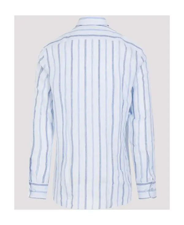 Etro Pegaso-embroidered Striped Shirt