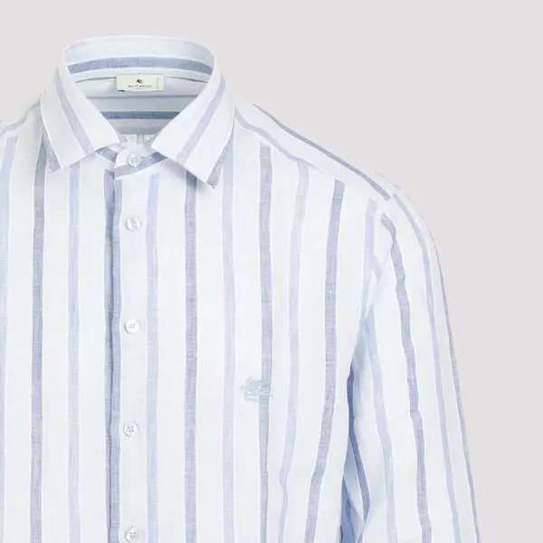 Etro Pegaso-embroidered Striped Shirt