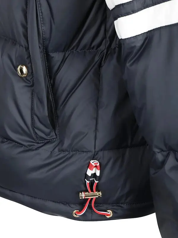 Thom Browne 4-bar Hooded Buttoned Jacket