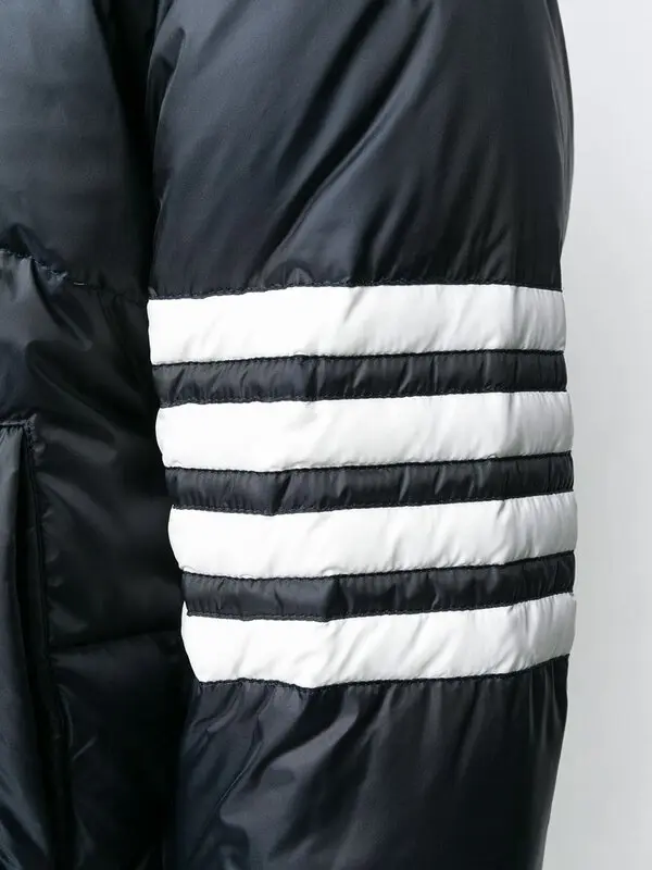 Thom Browne 4-bar Hooded Buttoned Jacket