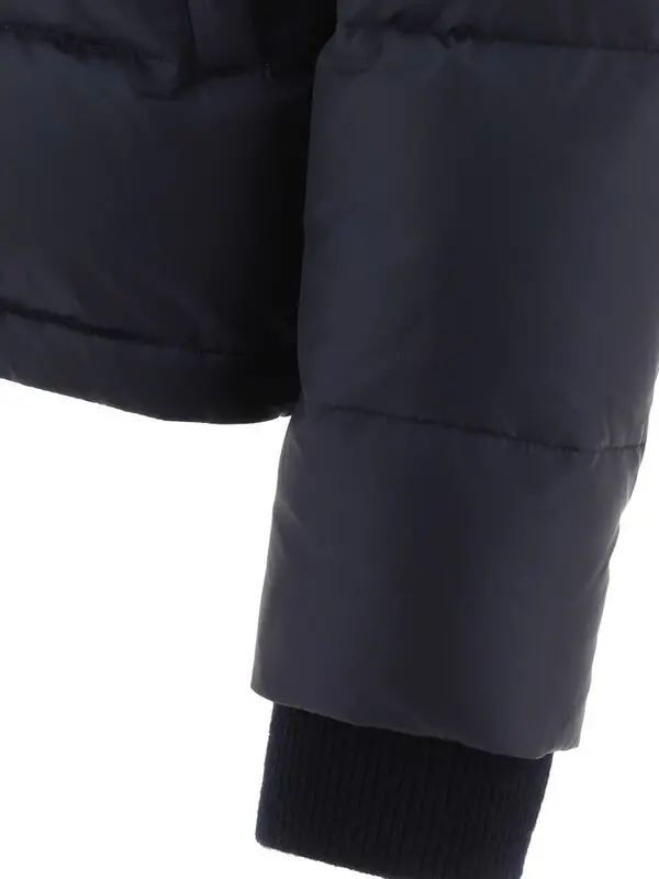 Thom Browne 4-bar Hooded Buttoned Jacket