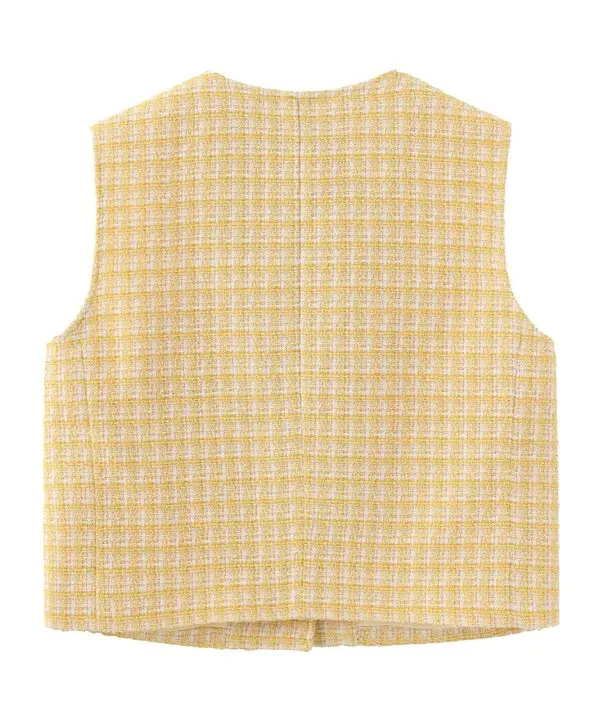 Marissa Chiara V-neck Vest - Yellow