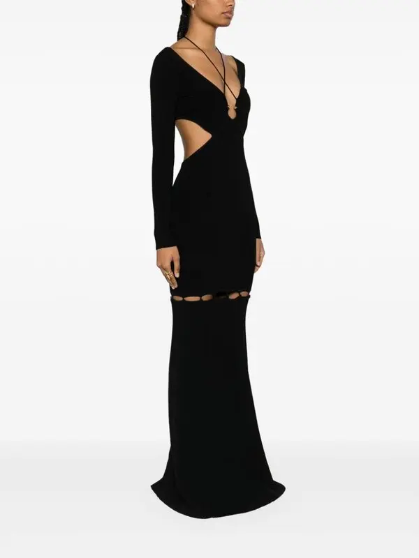 Nanushka Varda Ribbed Cut-out Maxi Dress