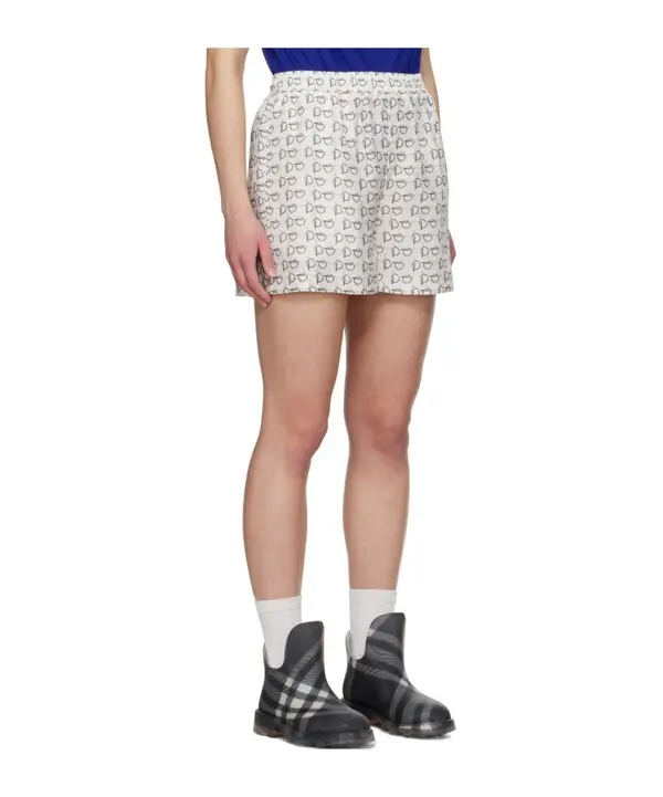 Burberry Drawstring All-over Printed Shorts