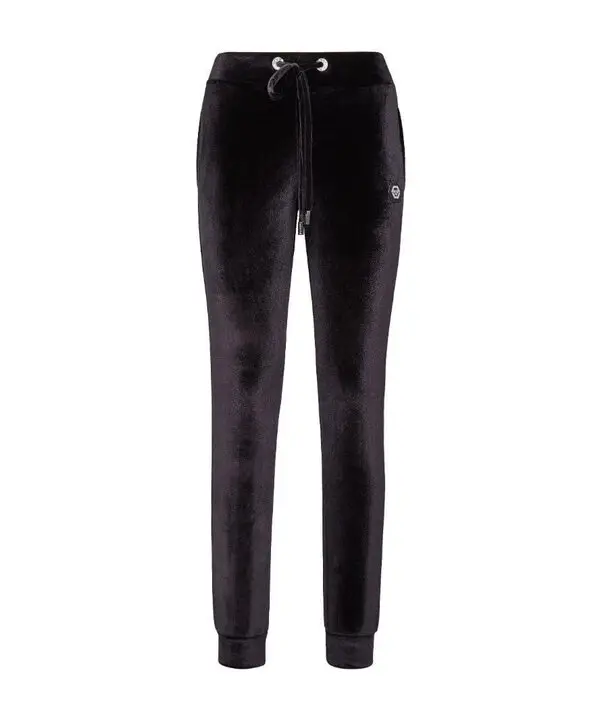Philipp Plein Logo Detail Velour Track Pants