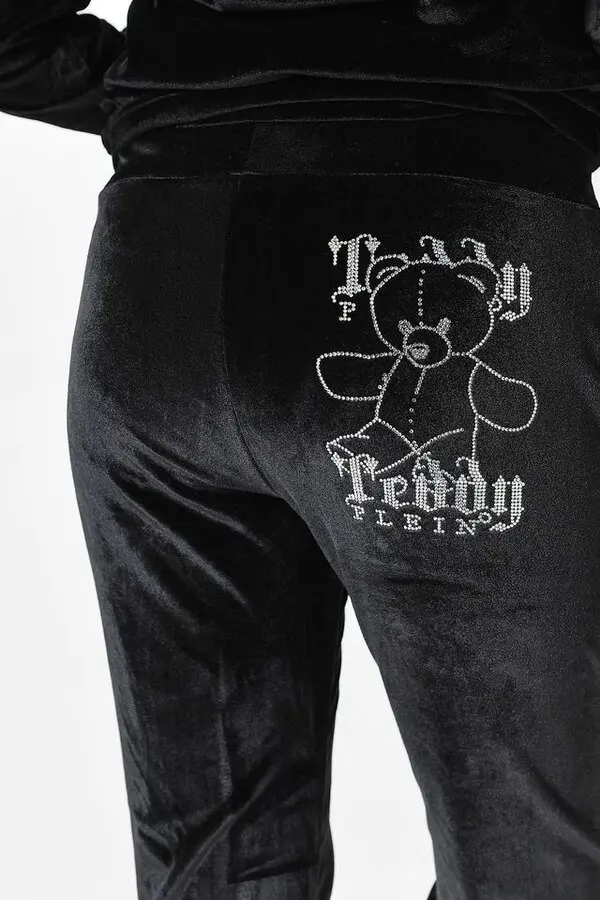 Philipp Plein Logo Detail Velour Track Pants
