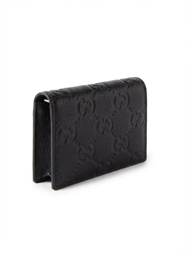 Gucci Gg Emblem Mini Wallet - Black