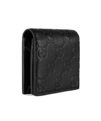 Gucci Gg Emblem Mini Wallet - Black