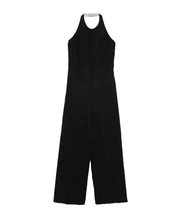 TWINSET Halterneck Sleeveless Jumpsuit - Black