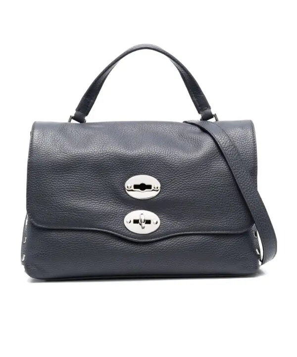 ZANELLATO Twist Lock Flip Cover Shoulder Bag - Black