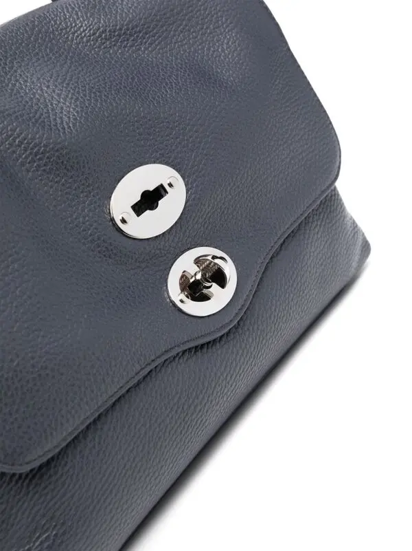 ZANELLATO Twist Lock Flip Cover Shoulder Bag - Black