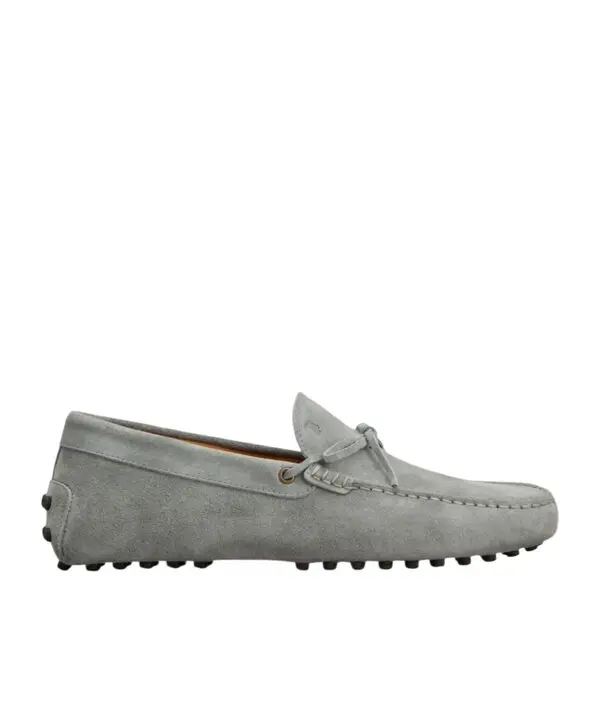 TOD'S Gommino Suede Loafers - Grey