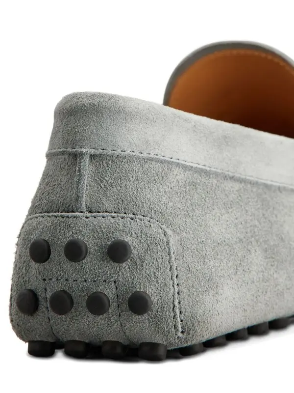 TOD'S Gommino Suede Loafers - Grey