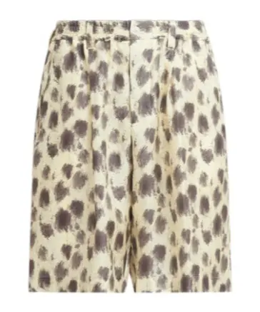 Marni Crayon Leopard Printed Bermuda Shorts - Lighttopaz