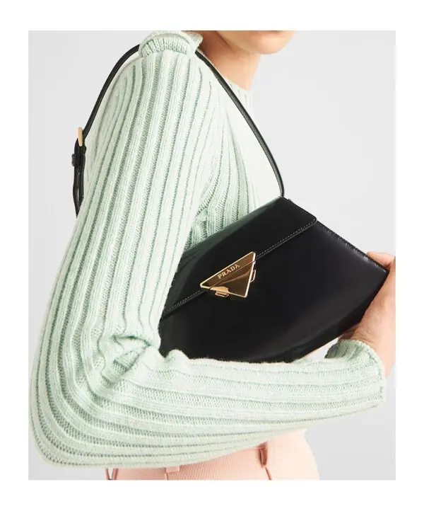 Prada Medium Brushed Leather Handbag