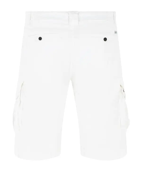 C.P. COMPANY Lens Detailed Cargo Shorts - White