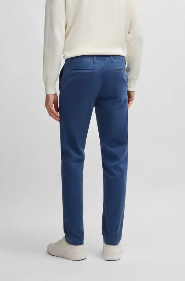 Hugo Boss Tailored Belt Loop Trousers - Blue