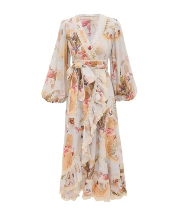 Zimmermann Ascension Frill Midi Dress - No