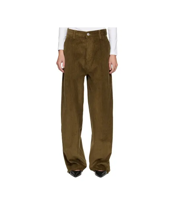 Ami Wide-leg Corduroy Trousers