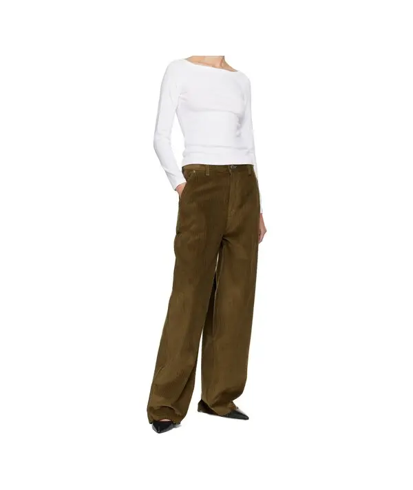 Ami Wide-leg Corduroy Trousers