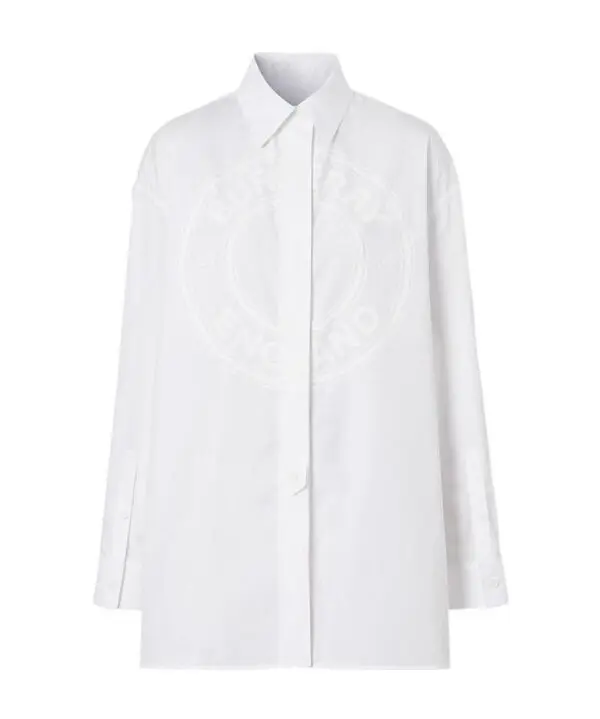 Burberry Logo-print Oxford Shirt